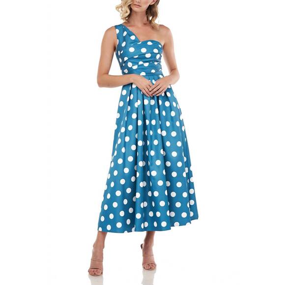 Kay Unger | Dresses | New Kay Unger One Shoulder Sleeveless Mikado ...